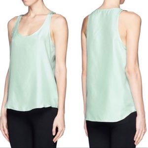Theory | Tops | Theory Isaac Silk Light Mint Tank Top Blouse | Poshmark